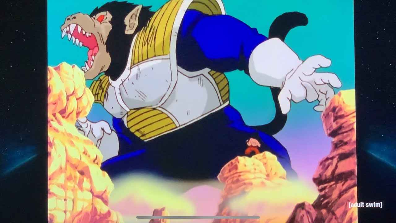 DBZ Kai: Vegeta transforms into a Great Ape - YouTube
