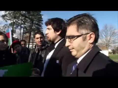Protest action of Azeri youth against Euronews 4/4