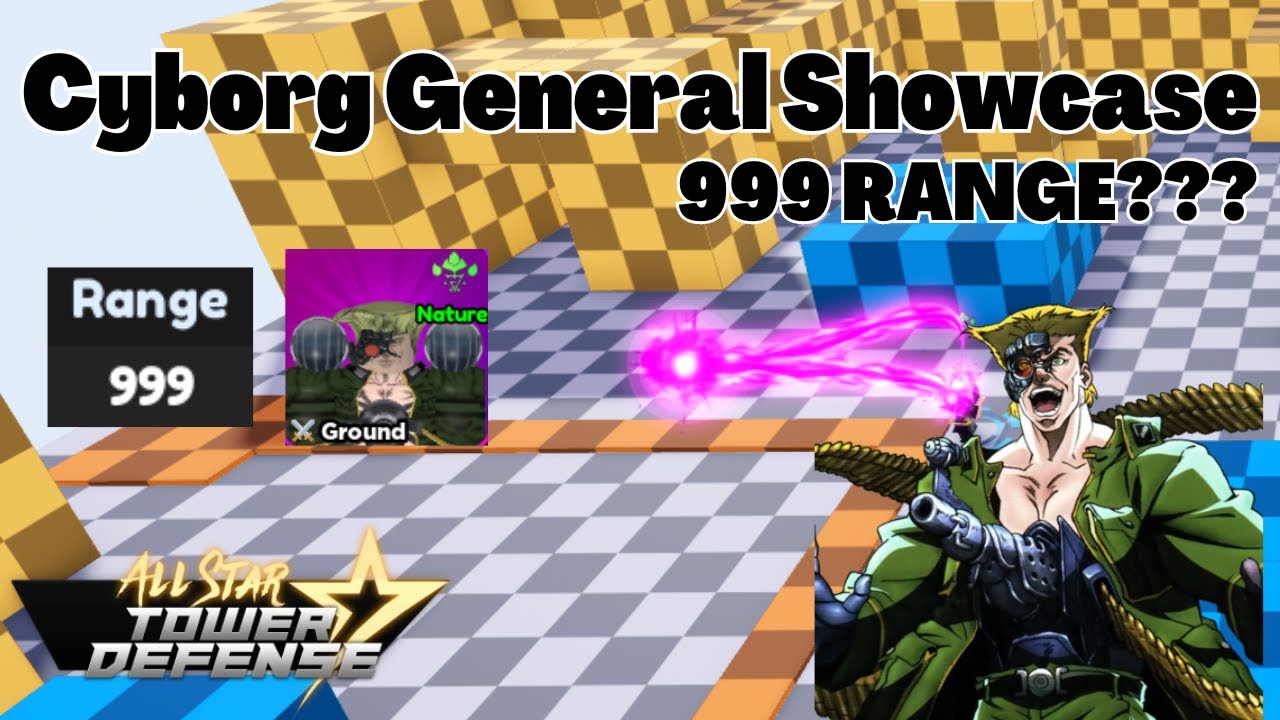 Cyborg General Showcase (Rudol Stroheim Jojo) All Star Tower Defense ...