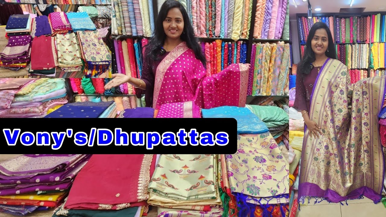 Worldwide ship|అదిరిపోయే మార్కెట్ ట్రెండింగ్ ఓణీలు/దుపట్టాలు చూపిస్తా ...