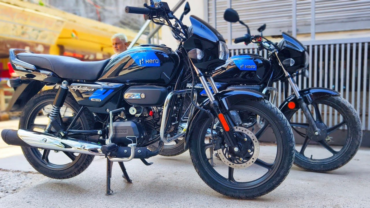 Hero Splendor XTEC Disc Model 2024 Update Comparison Splendor plus Xtec ...