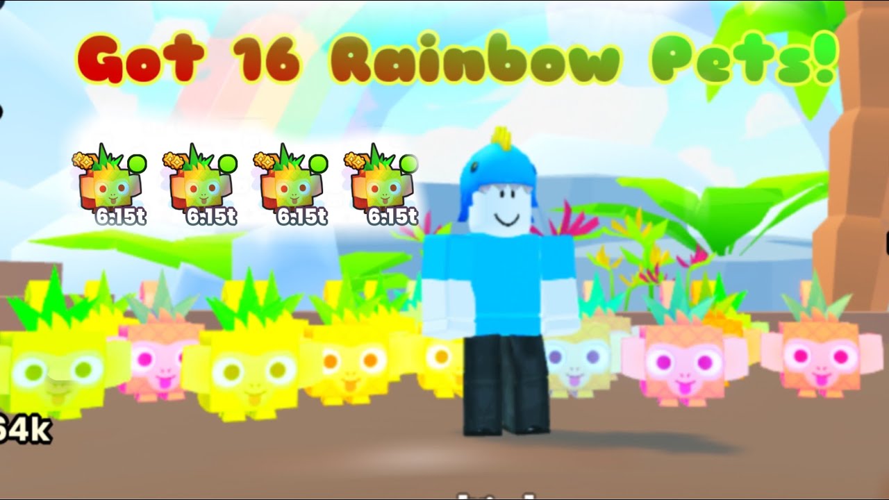 I got 16 rainbow pets in the new Pet Simulator 99 Summer Update! - YouTube