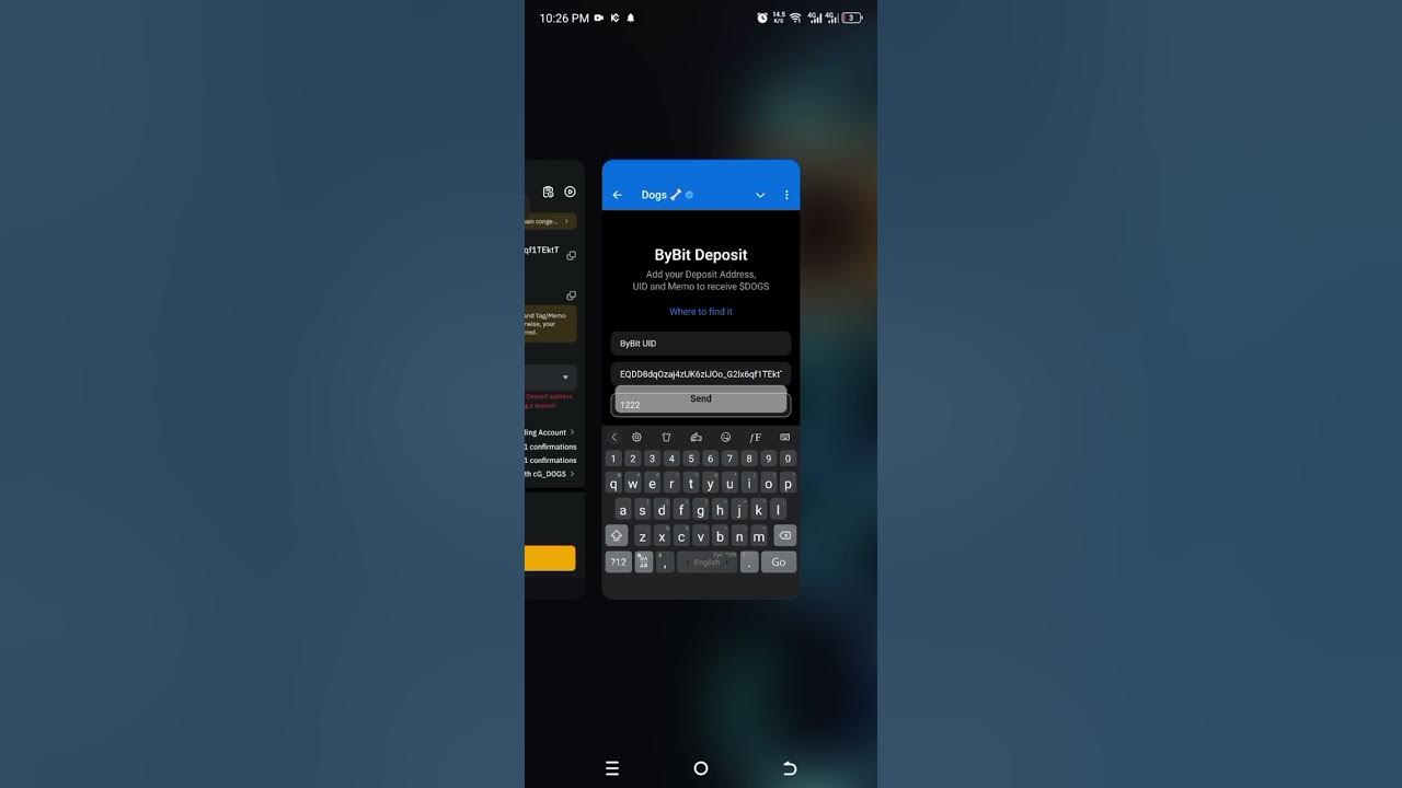 DOGS የሰራነዉን ዶግ እንዴት ወደ ባይቢት እናስተላልፋለን How to find Wallet Address, Memo ...