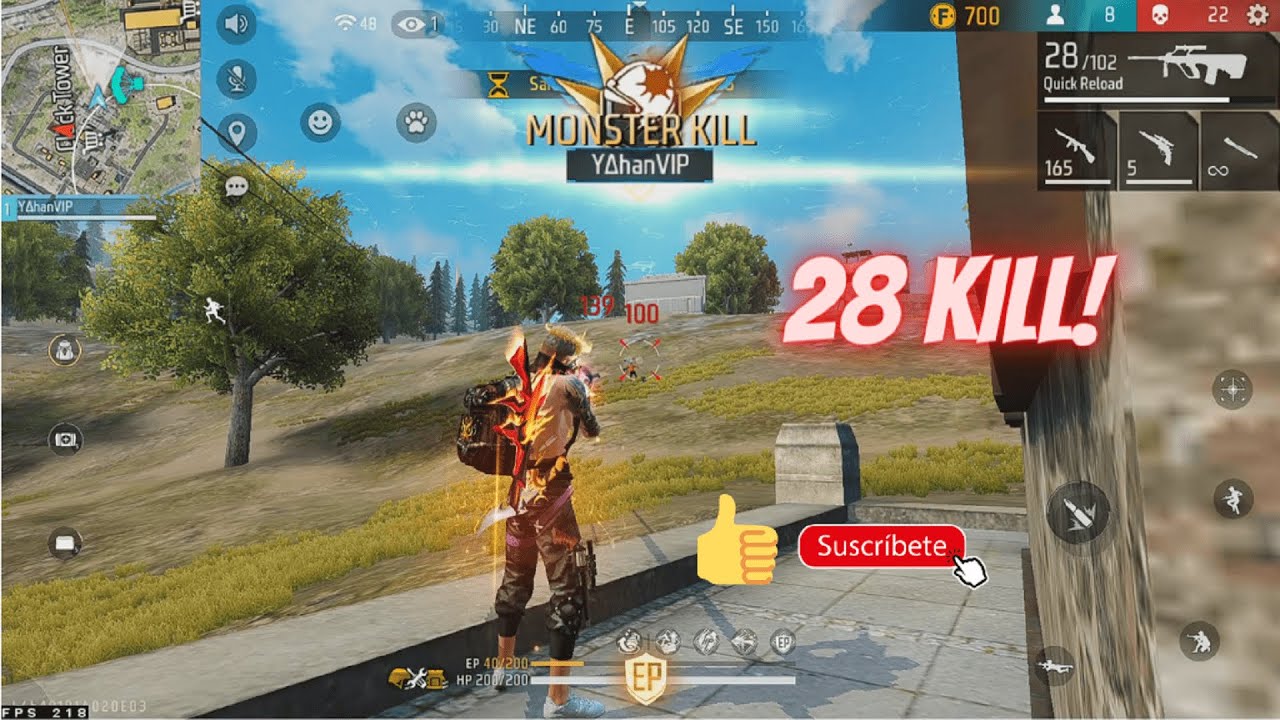 Solo Vs Squad |Noob to Pro| 28 Kill Gameplay Garena Free fire - YouTube