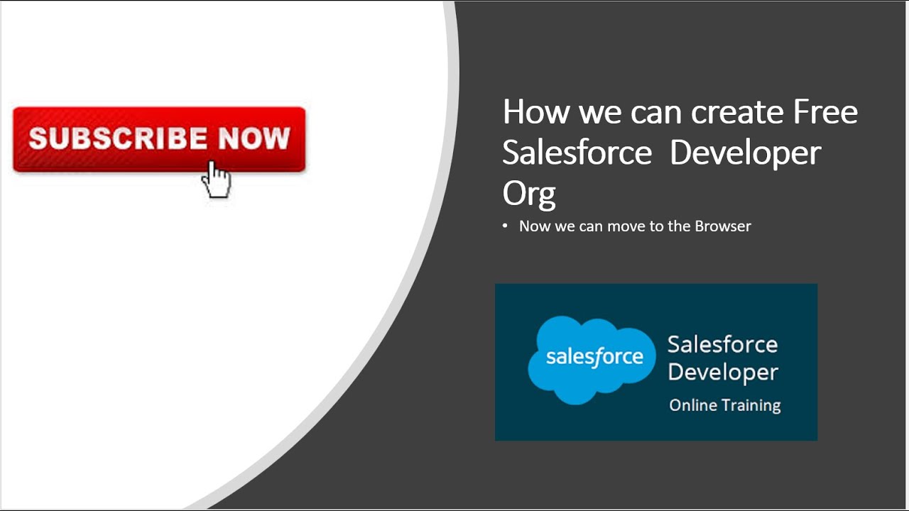 How to create Free Salesforce Development Org | Salesforce Free ...