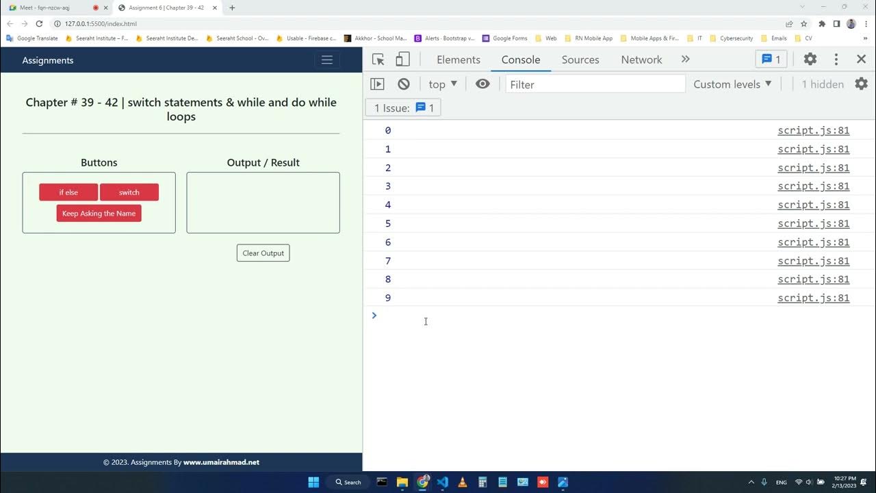 16 - JavaScript Class 7 | Switch Statement | While and Do While Loops | Muhammad Umair Ahmad ...