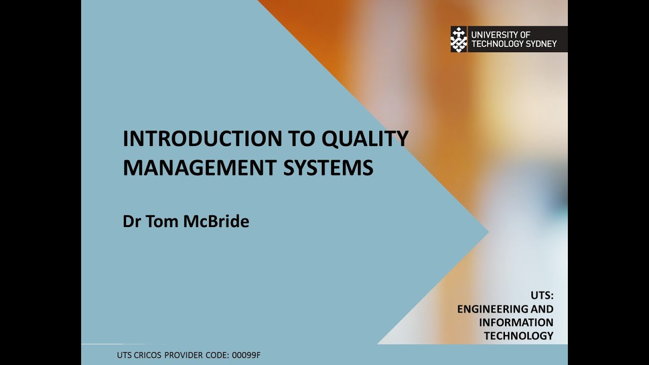 QMS Introduction and Concepts - YouTube