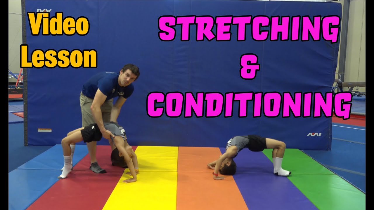 How to do STRETCHING and CONDITIONING at Home! MGA Gymnastics - YouTube
