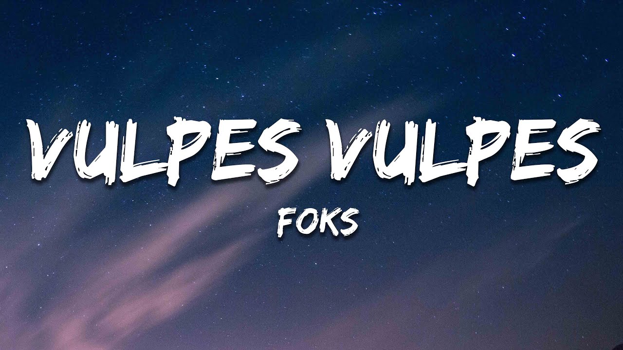 Foks - Vulpes Vulpes - YouTube