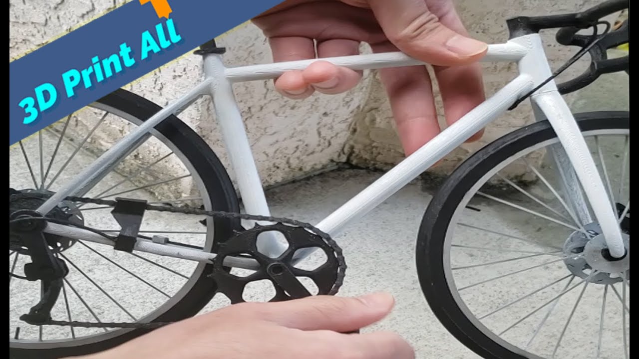 3D printed bicycle with working chain? - YouTube