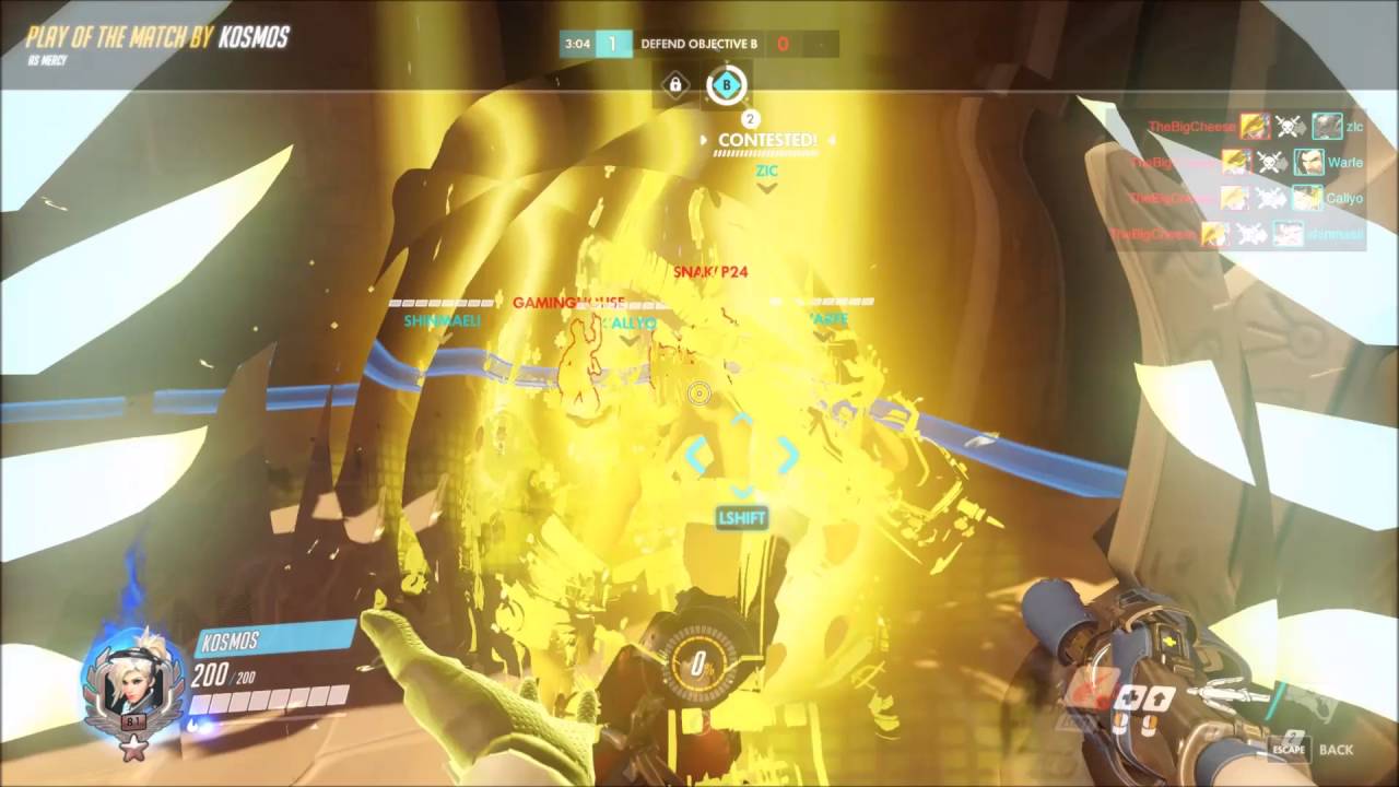 Not on my watch! - Mercy x4 res - OVERWATCH - YouTube