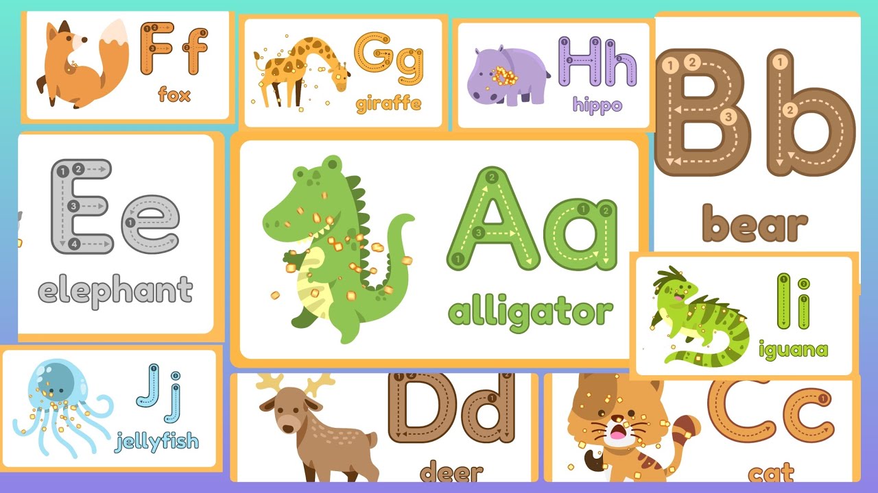 Learn the Alphabet with Animals | A to Z Animal Videos - YouTube