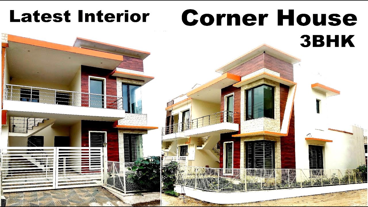 25X45 CORNER Villa 3BHK with luxury interior & Modular Work Sunny ...