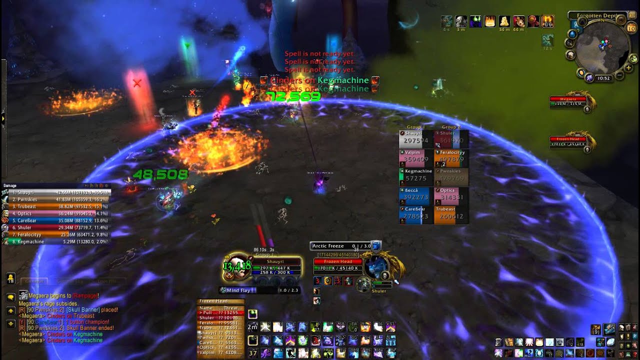 WoW Megaera 10M Kill (Spriest PoV) Throne of Thunder - YouTube