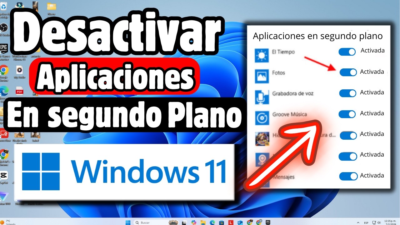 DESACTIVAR Aplicaciones en SEGUNDO plano Windows 11 ¡OPTIMIZA tu PC YA ...