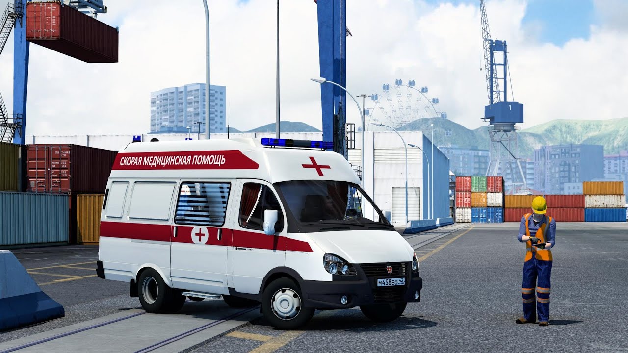 Ambulance Gazelle - ETS2[1.45][Euro Truck Simulator 2] - YouTube