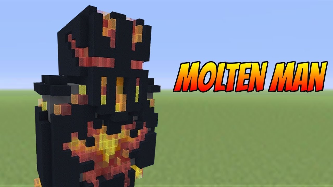 Minecraft | How to Build Molten Man (Far From Home) - YouTube