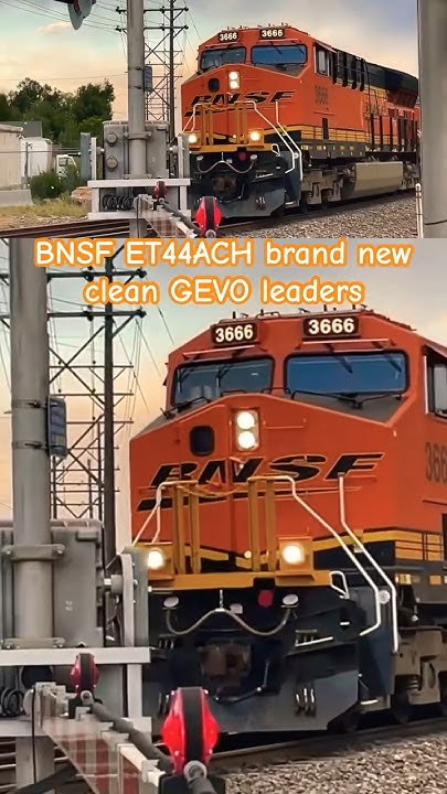 BNSF ET44ACH brand new clean GEVO leaders #shorts - YouTube