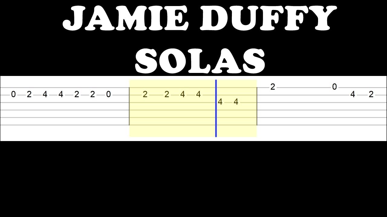 Solas - Jamie duffy (Easy Guitar Tabs Tutorial) - YouTube