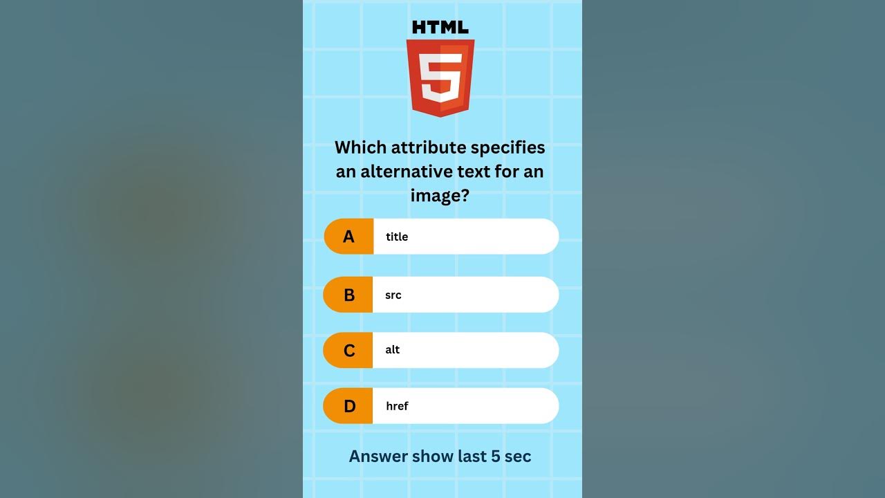 HTML Quiz - YouTube