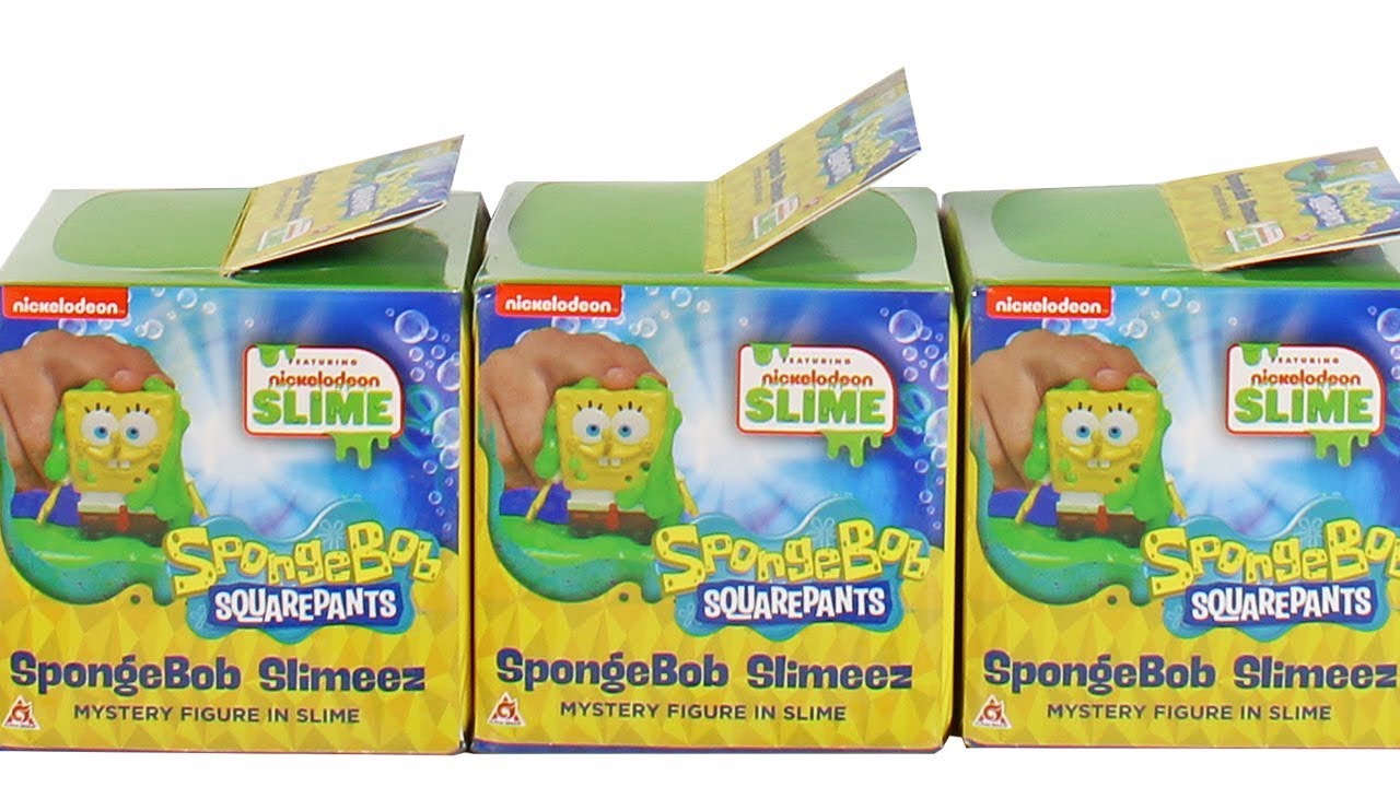 Spongebob Slimeez Mystery Figure in Slime Blind Box Unboxing Toy Review ...