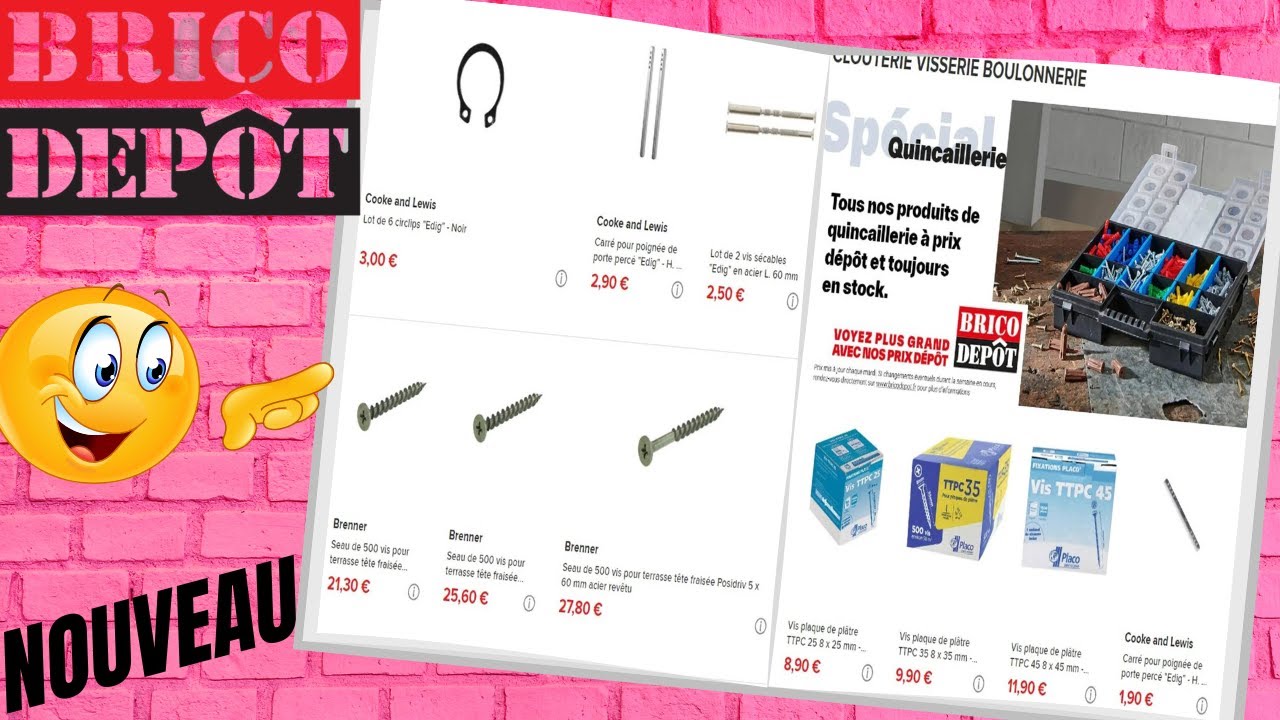 catalogue BRICO DÉPÔT du 11 au 31 août 2023 💝 SPÉCIAL QUINCAILLERIE ...