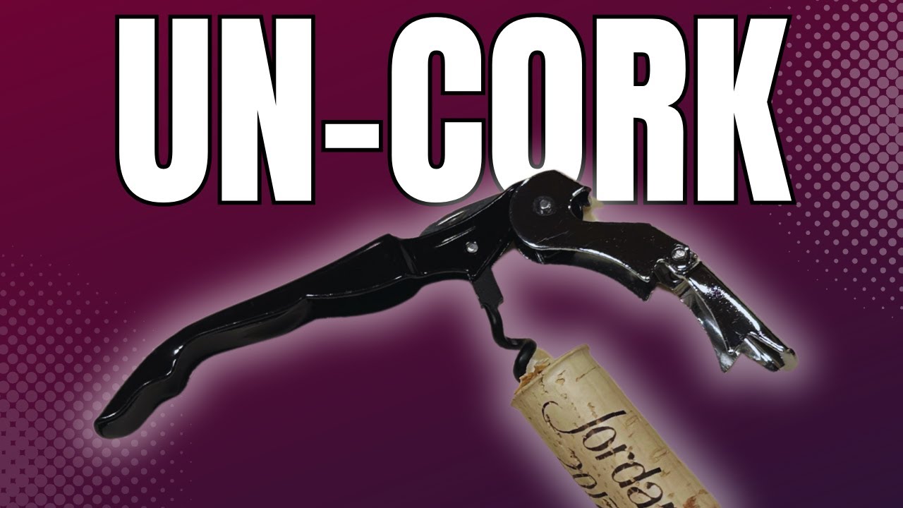 How To Open a Wine Bottle With a Cork Screw - YouTube
