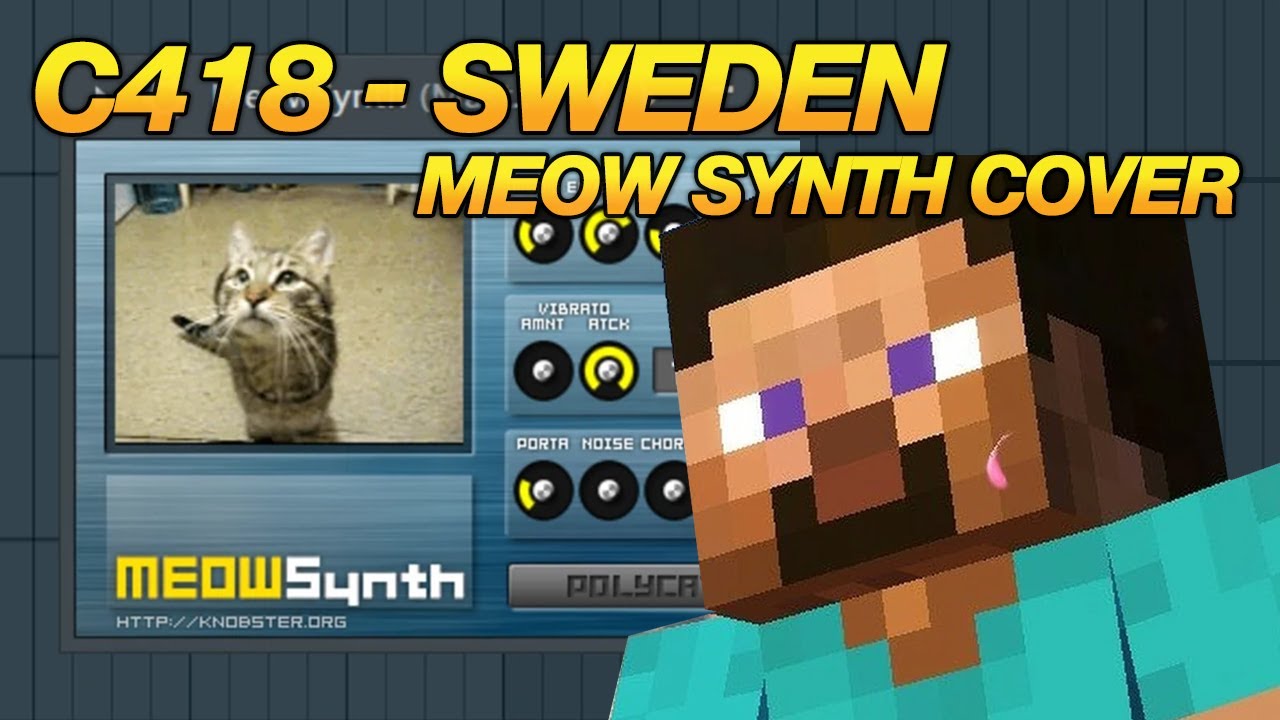 C418 - Sweden (Meow Synth cover) - YouTube