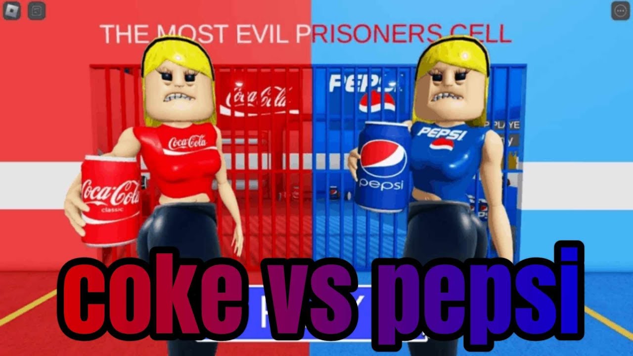 COKE vs PEPSI GIRL Prison Run (Escape Obby) - YouTube