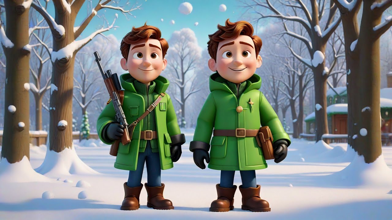 Three Toy Soldiers March Through Snow | Fun Marching Song for Kids ...