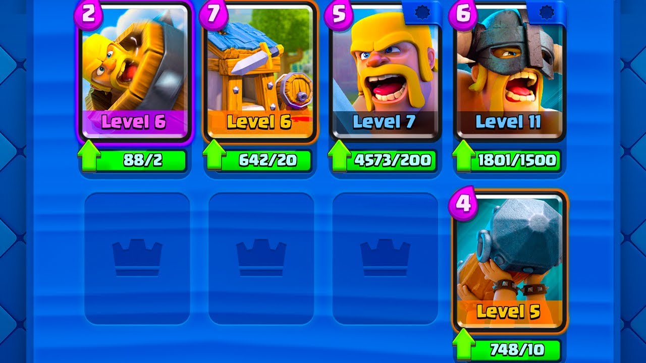 BARBARIAN FAMILY VS 3 CROWN - Clash Royale - YouTube