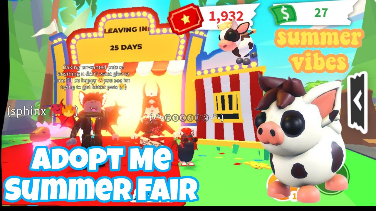 (Adopt Me) Checking out the *NEW* Roblox fair ground bull fighting and ...