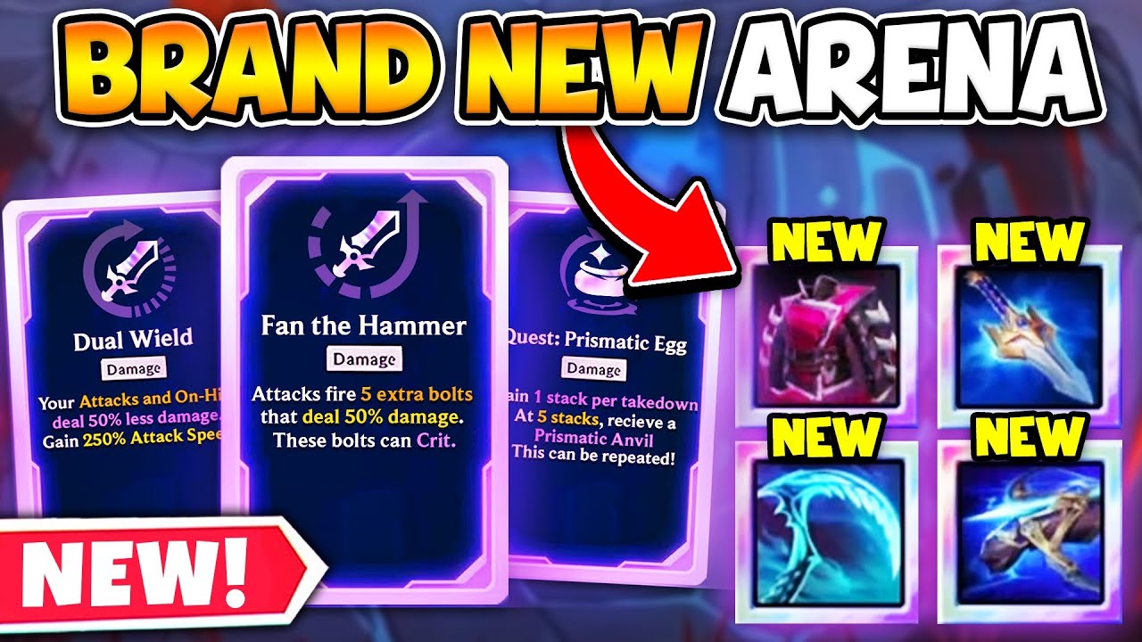 WE PLAYED THE "NEW" ARENA WITH BRAND NEW AUGMENTS AND ITEMS! (IT'S ...