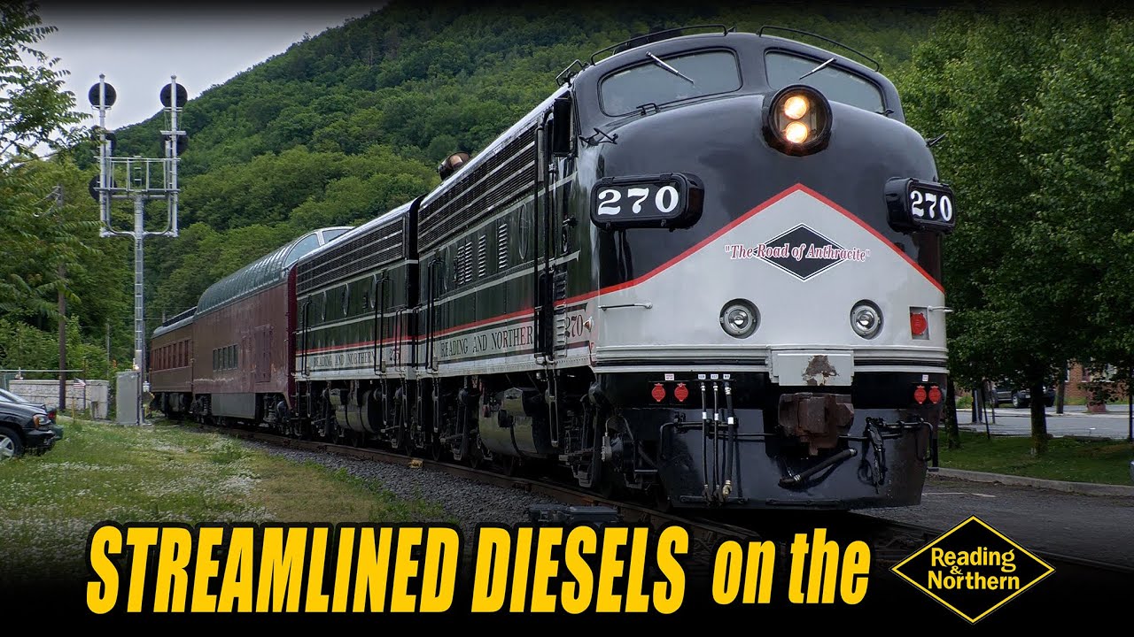 Railroad CEO Takes His Train to Dinner! Streamlined Diesels on the ...