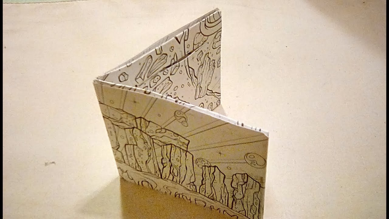 DIY Paper Wallet from a Coloring Page - YouTube