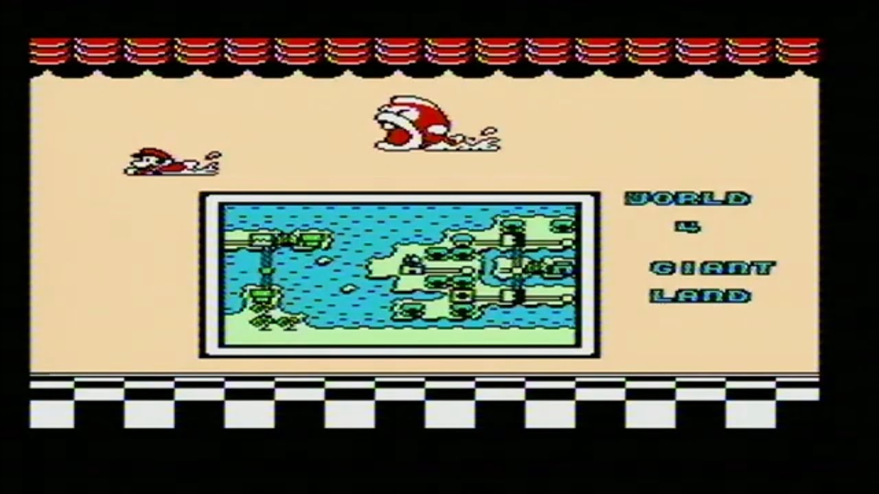 Super Mario Bros. 3 - World 4 Giant Land (NES) All levels - YouTube