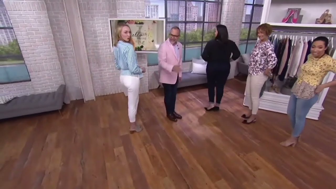 QVC model and host looking good in jeans 01 - YouTube