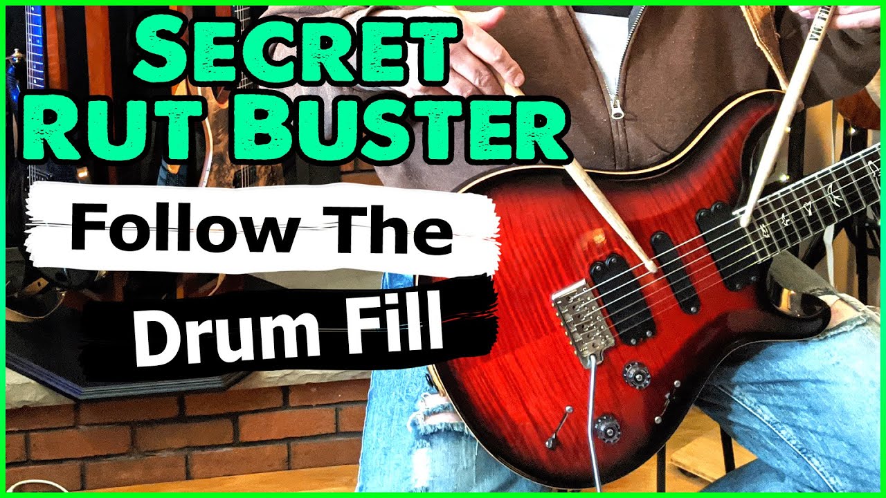 Guitar Rut Buster | Guitar Licks that Follow Drums - YouTube