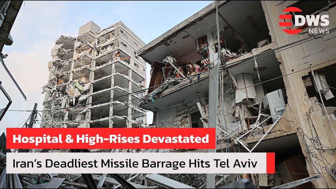Iran’s Deadliest Missile Barrage Hits Tel Aviv — Hospital & High-Rises ...