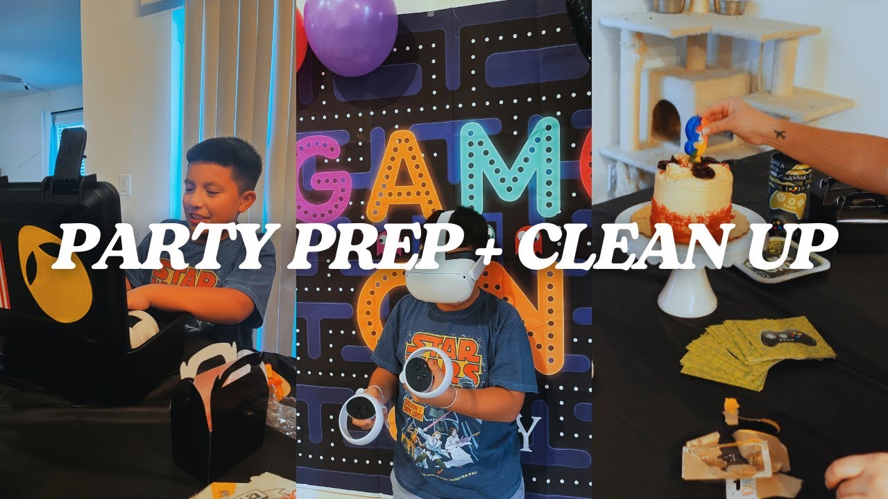 Party Prep + Cleaning Motivation| Pacman/Game Theme - YouTube
