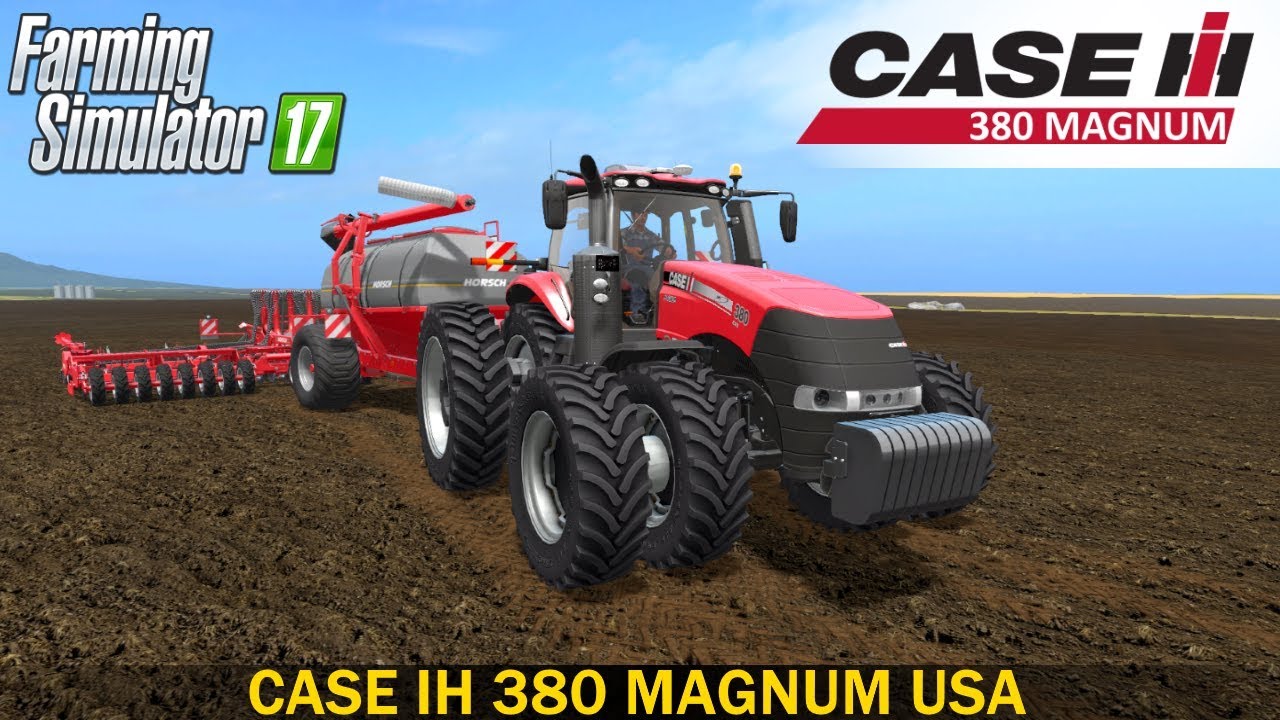 Farming Simulator 17 CASE IH 380 MAGNUM USA TRACTOR - YouTube