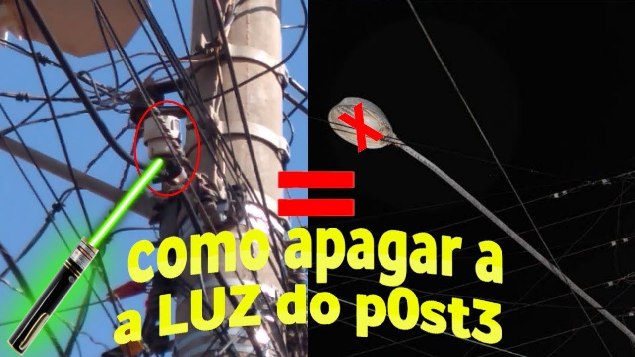 Como apagar a luz do poste passo a passo 2022! - YouTube