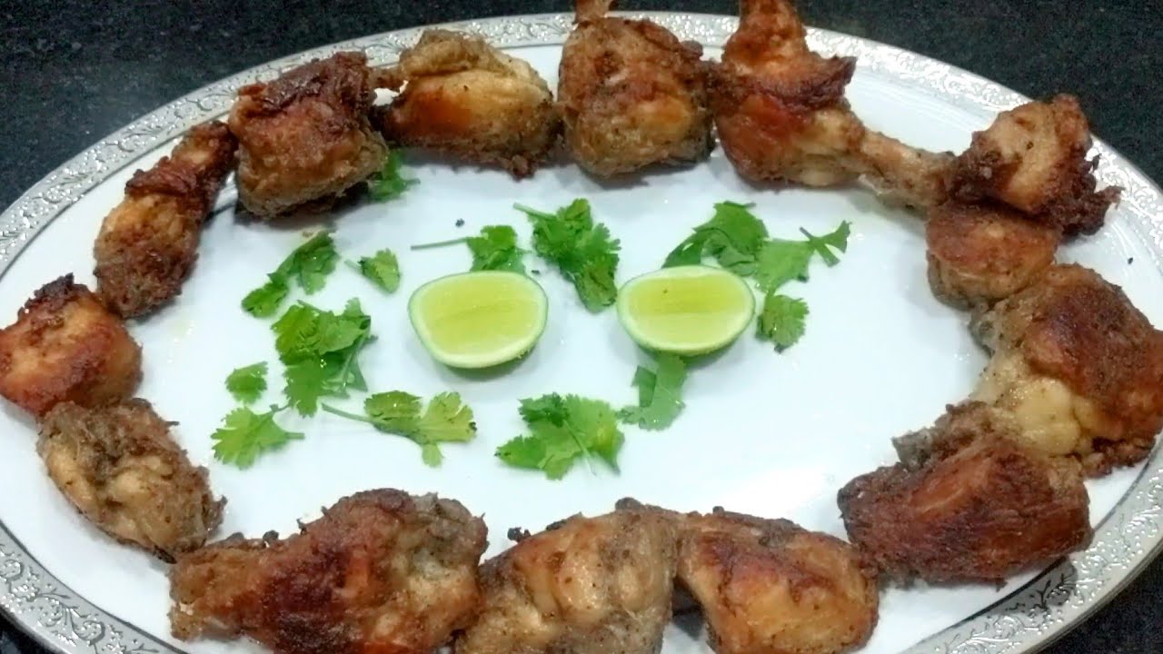 Chicken Afghani Tawa Roast | Afghani Chicken Fry Recipe - YouTube