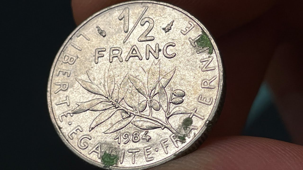 1984 France 1/2 Franc Coin • Values, Information, Mintage, History, and ...