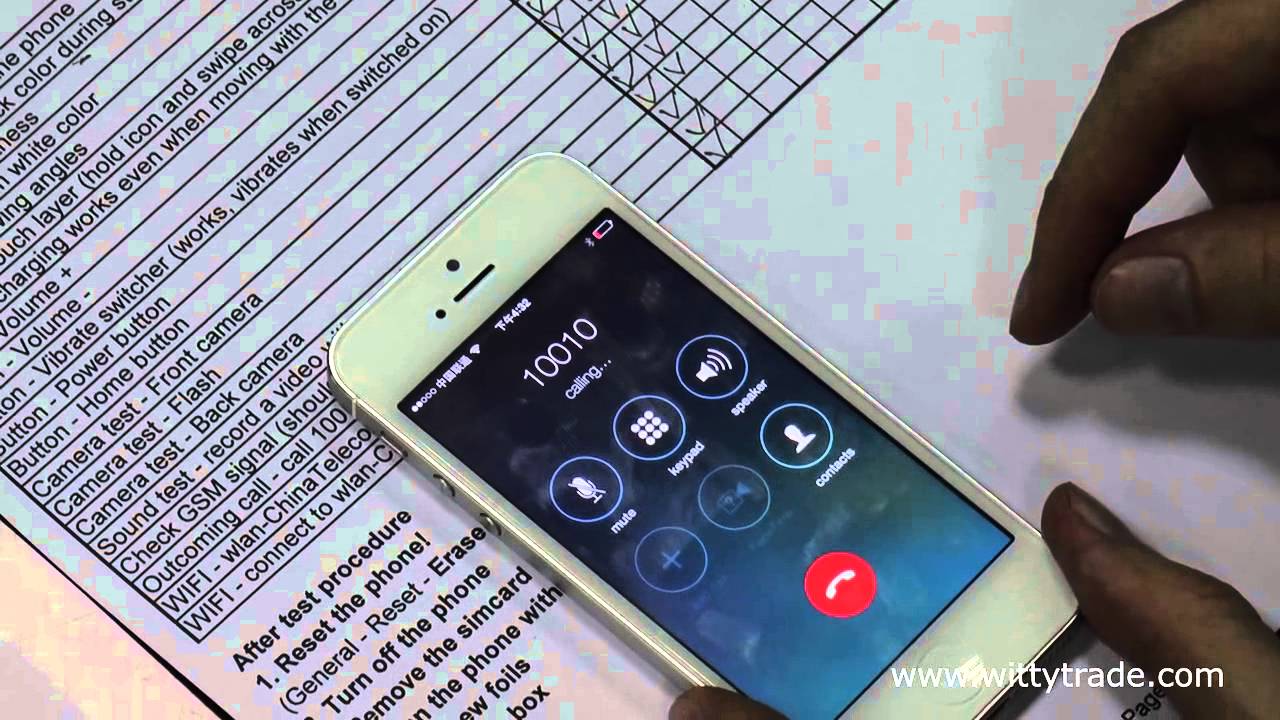 WittyTrade.com Iphone Testing Procedure - YouTube