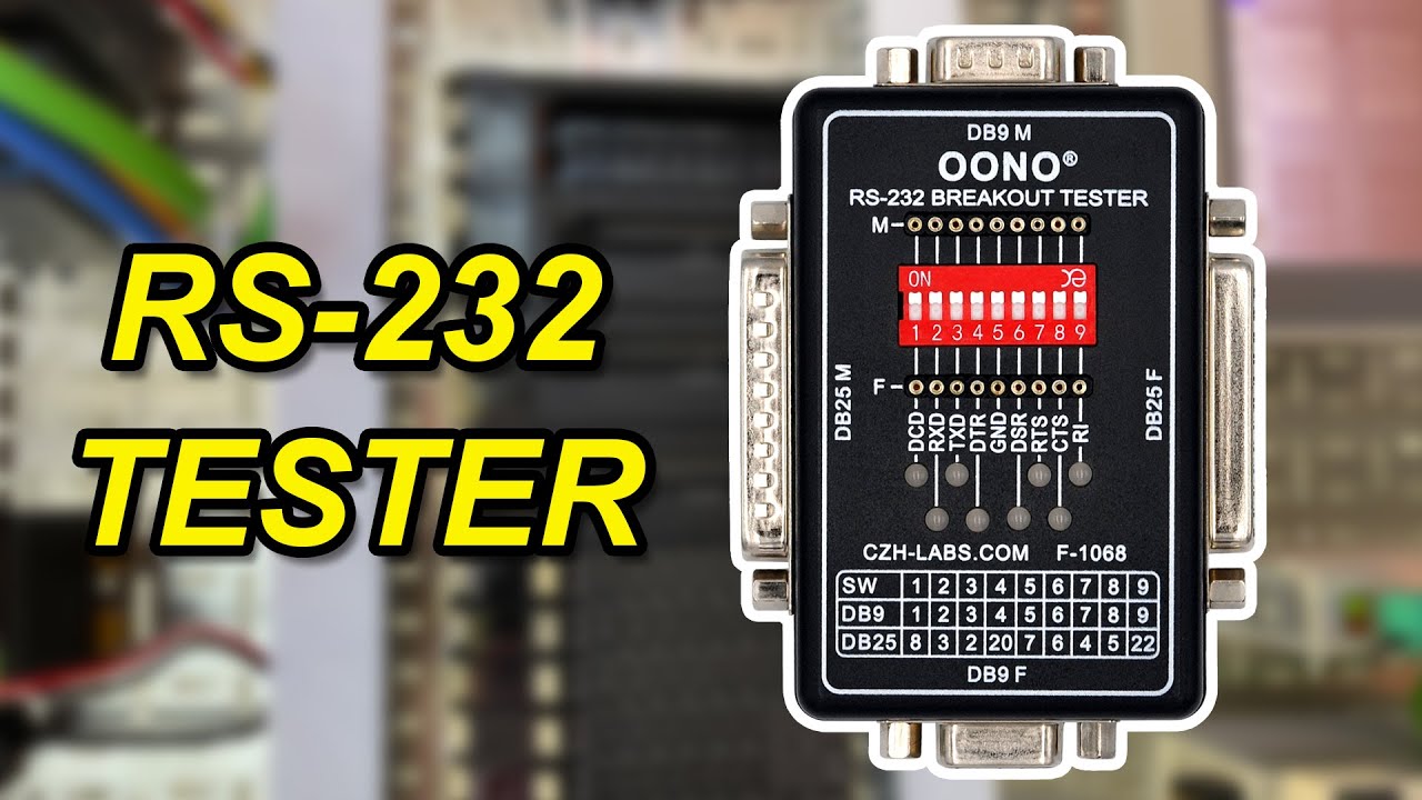 RS232 Breakout Tester LED Monitor, DB9M/F DB25M/F Male Female Breakout ...