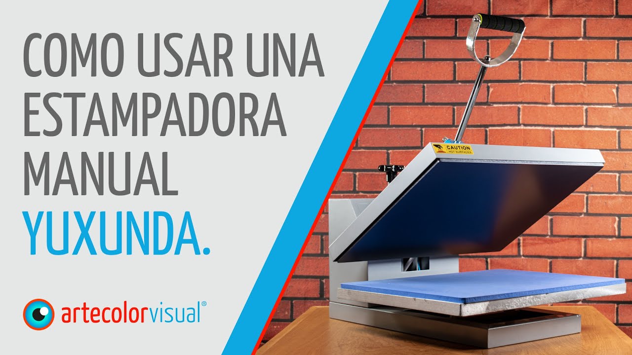 Como usar la estampadora manual Yuxunda® EYXD-HBS404 - YouTube
