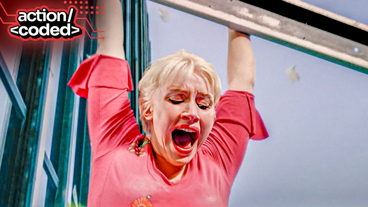 spider-man 3 (2007) - spider-man saves gwen stacy during crane accident ...