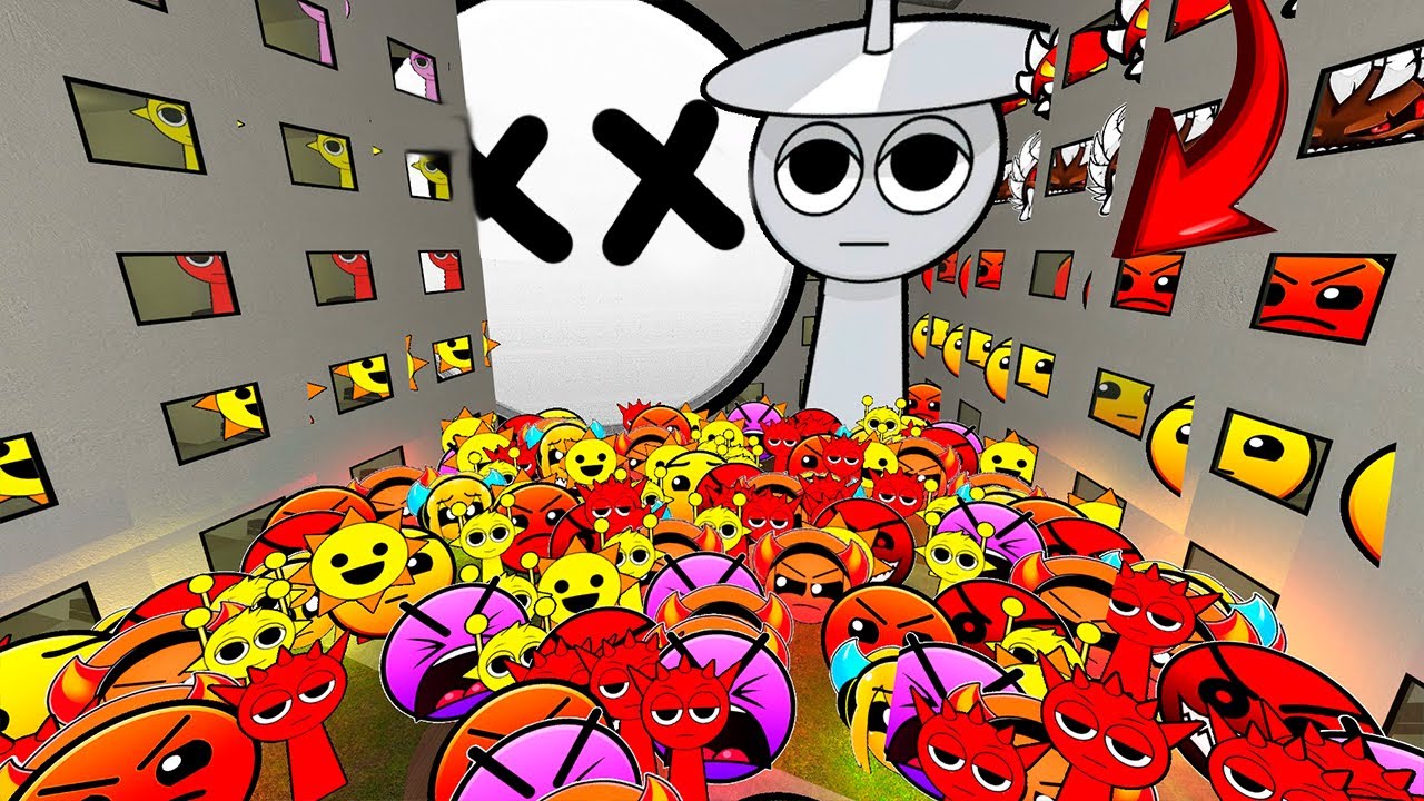 NEW Sprunki and Lobotomy Nextbots Geometry Dash Difficulty Faces MCPE ...