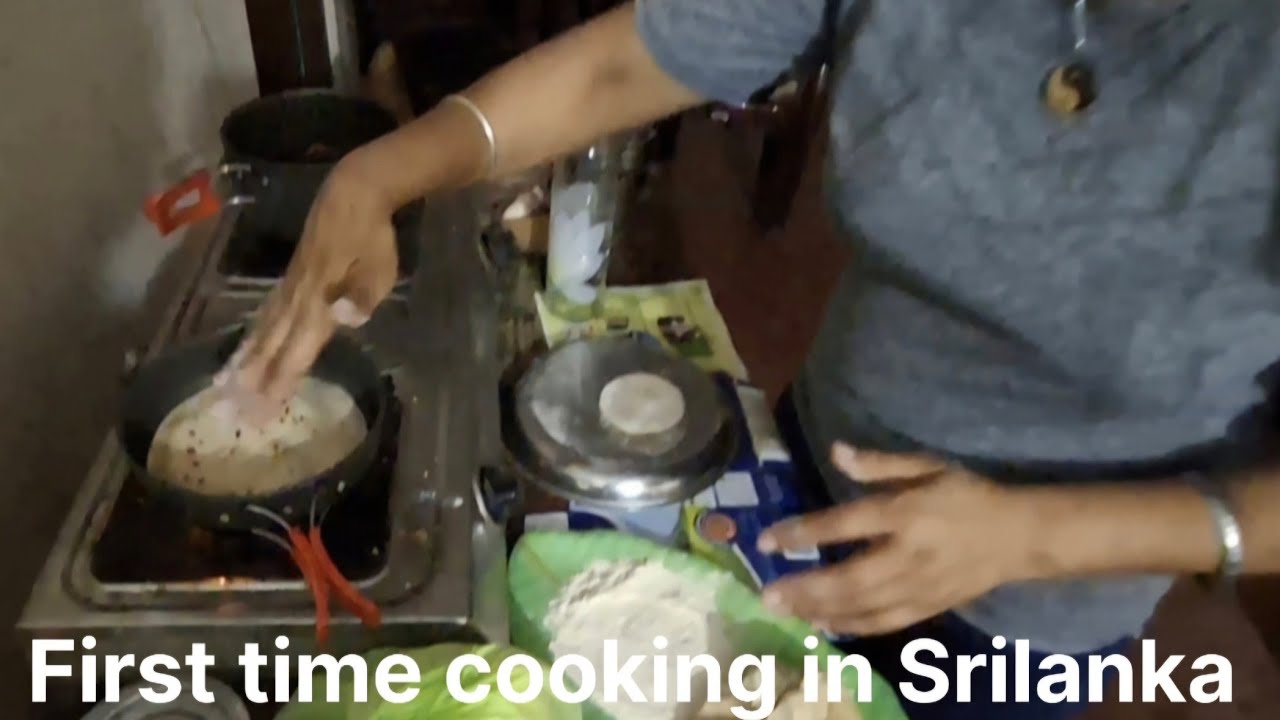First time cooking in Srilankan friends home - YouTube
